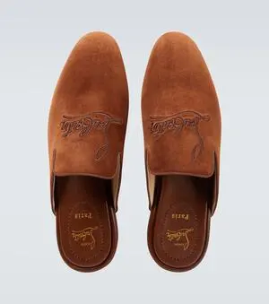 CHRISTIAN LOUBOUTIN Coolito Flat Mules - Brown