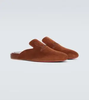 CHRISTIAN LOUBOUTIN Coolito Flat Mules - Brown