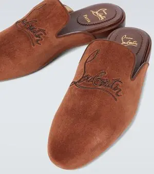 CHRISTIAN LOUBOUTIN Coolito Flat Mules - Brown