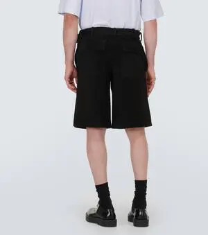 JIL SANDER Crochet Low-rise Cotton-blend Shorts