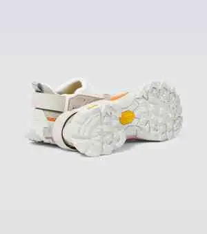 ROA Suede And Fabric Sneakers - Orange