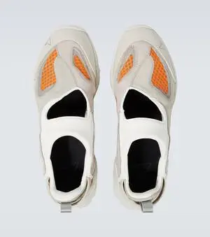 ROA Suede And Fabric Sneakers - Orange