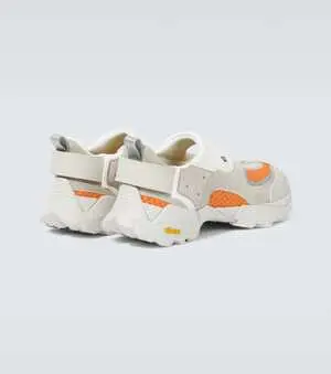 ROA Suede And Fabric Sneakers - Orange