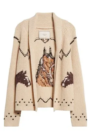 The Great. The Horse Lodge Cotton Blend Cardigan