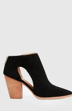 BELLE & BLOOM Midnight Special Suede Ankle Boots - Black