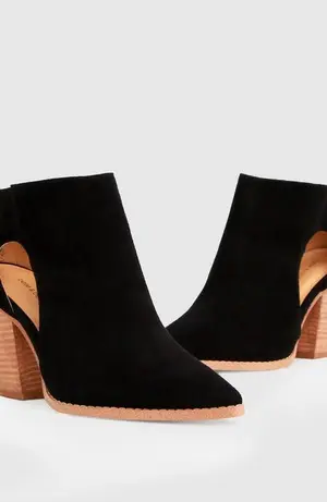 BELLE & BLOOM Midnight Special Suede Ankle Boots - Black