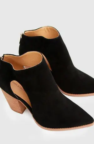 BELLE & BLOOM Midnight Special Suede Ankle Boots - Black
