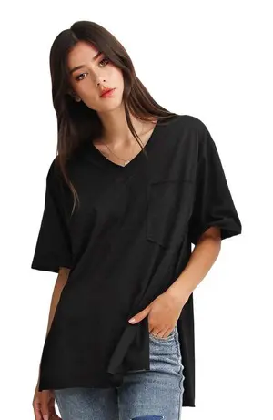 BELLE & BLOOM Brave Soul Oversized T-shirt - Black