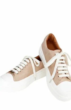 BELLE & BLOOM Croc Leather Sneaker - Blush