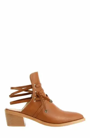 BELLE & BLOOM Open Back Boots - Tan