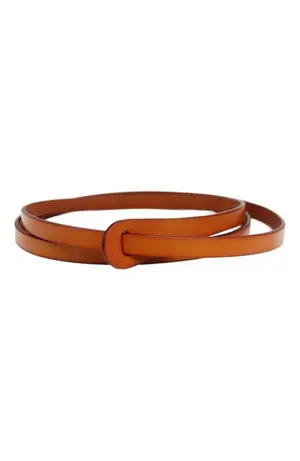 BELLE & BLOOM Tie The Knot Leather Belt - Brown