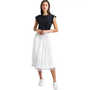 BELLE & BLOOM Mixed Feeling Reversible Skirt - White