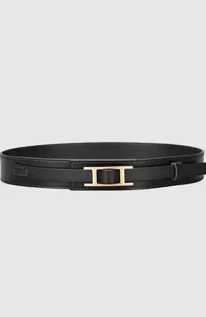 BELLE & BLOOM Just A Crush Leather Belt - Black