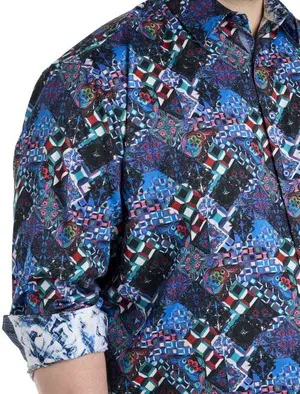 Robert Graham Big & Tall Chaney Sport Shirt - Multi