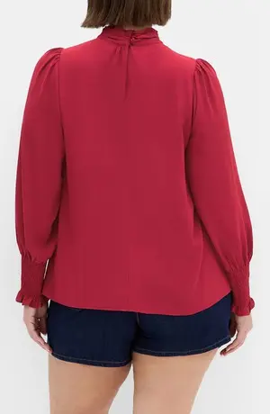 City Chic Iris Keyhole Blouse