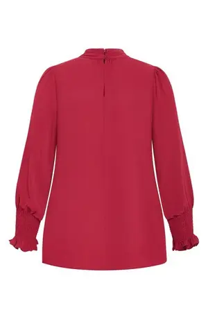 City Chic Iris Keyhole Blouse