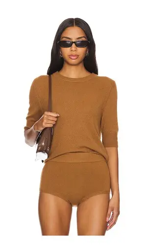 W. CASHMERE Celina Short Sleeve Pullover