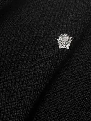 Versace Virgin Wool Turtleneck Sweater