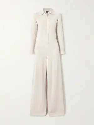 TOM FORD Cashmere And Silk-blend Jumpsuit - Ivory