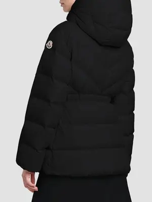Moncler Brosse Belted Puffer Jacket - Black
