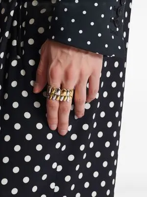 Balmain Double Grillz Ring