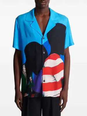 Balmain Prince Gyasi-print Twill Pyjama Shirt