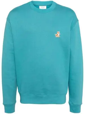 Maison Kitsuné Speedy Fox Patch Sweatshirt - Blue