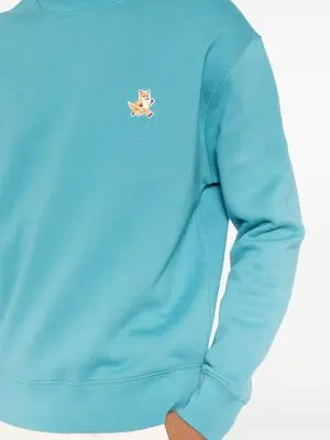 Maison Kitsuné Speedy Fox Patch Sweatshirt - Blue