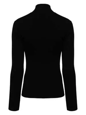 Maison Kitsuné Appliqué Logo Knitted Top - Black