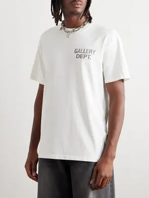 GALLERY DEPT. Vintage Souvenir Logo-print Cotton-jersey T-shirt - White