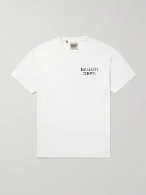 GALLERY DEPT. Vintage Souvenir Logo-print Cotton-jersey T-shirt - White