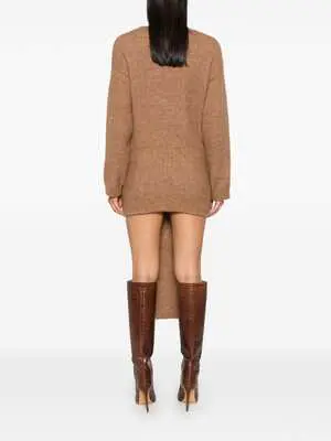 Giuseppe Di Morabito Brooch-detail Mini Dress - Brown