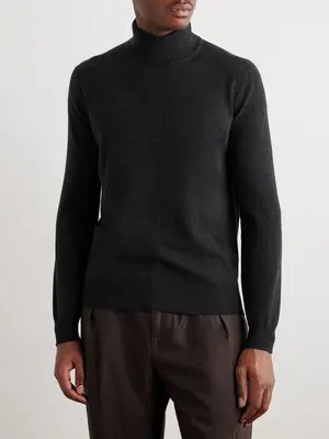 Loro Piana Cashmere Rollneck Sweater - Gray