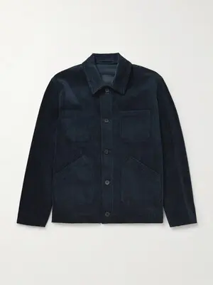 Mr P. Organic Cotton-corduroy Chore Jacket - Blue