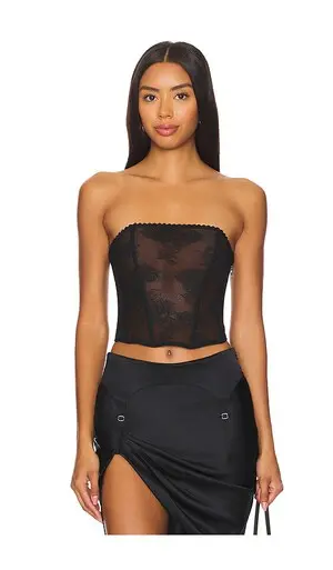 FLEUR DU MAL Bouquet Lace Corset Top