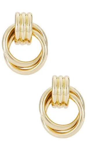 Baublebar Interlocking Hoop Earrings - Gold