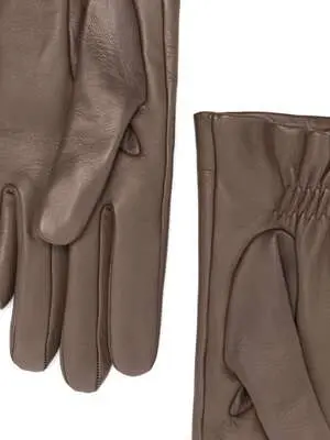 TOTEME Leather Gloves - Brown