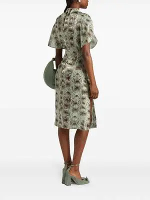 GENNY Printed Midi Dress