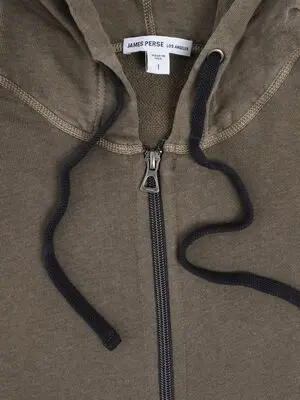 JAMES PERSE Contrast-stitching Hoodie - Brown