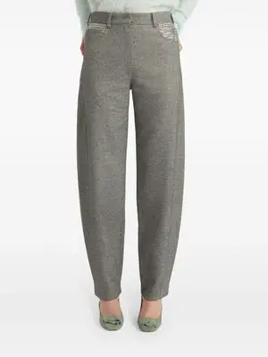 GENNY Mélange-effect Trousers