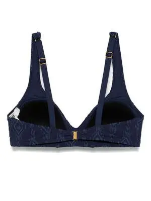 TWINSET Embossed Triangle Bikini Top