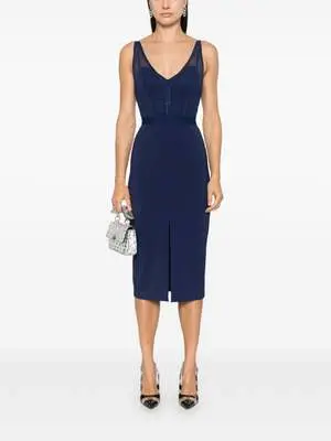 Elisabetta Franchi Corset Midi Dress