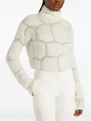 GENNY Chunky-knit Jumper - White