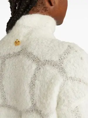 GENNY Chunky-knit Jumper - White