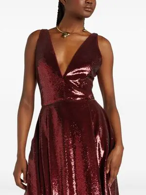 GENNY Sequin-embellished Maxi Dress