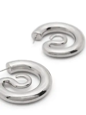 PANCONESI Serpent Hoop Earrings - Silver