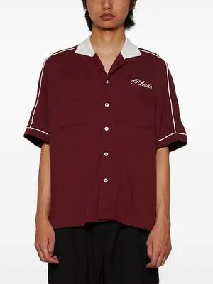 Rhude Chamonix Mont-blanc Bowling Shirt - Red