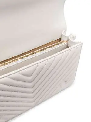 Pinko Love Click Classic Cross Body Bag - White