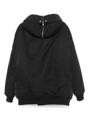 Rick Owens Hooded Bomber Jacket - Black