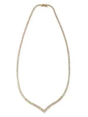 Jacquie Aiche 14kt Yellow Vanessa Diamond Necklace - Gold
